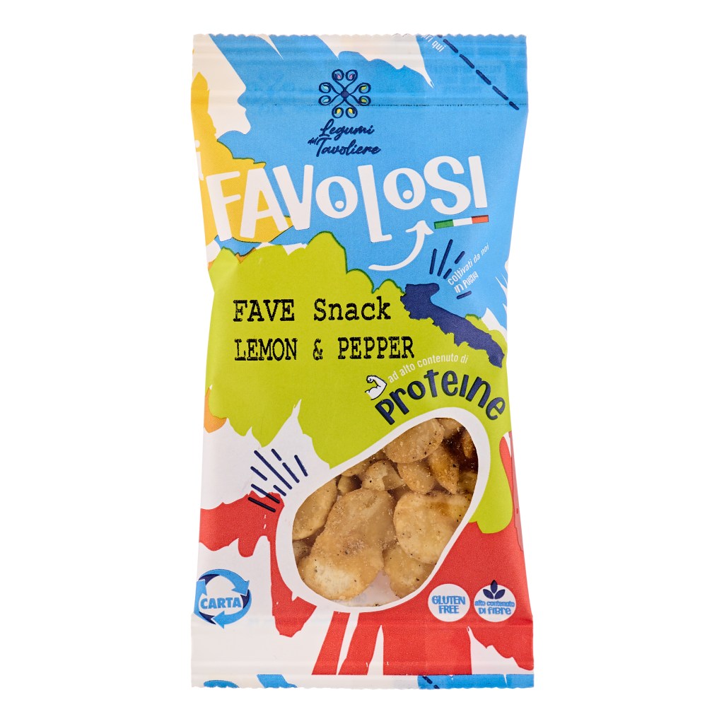 Fave fritte gusto Lemon & Pepper - Dinunzio Srl